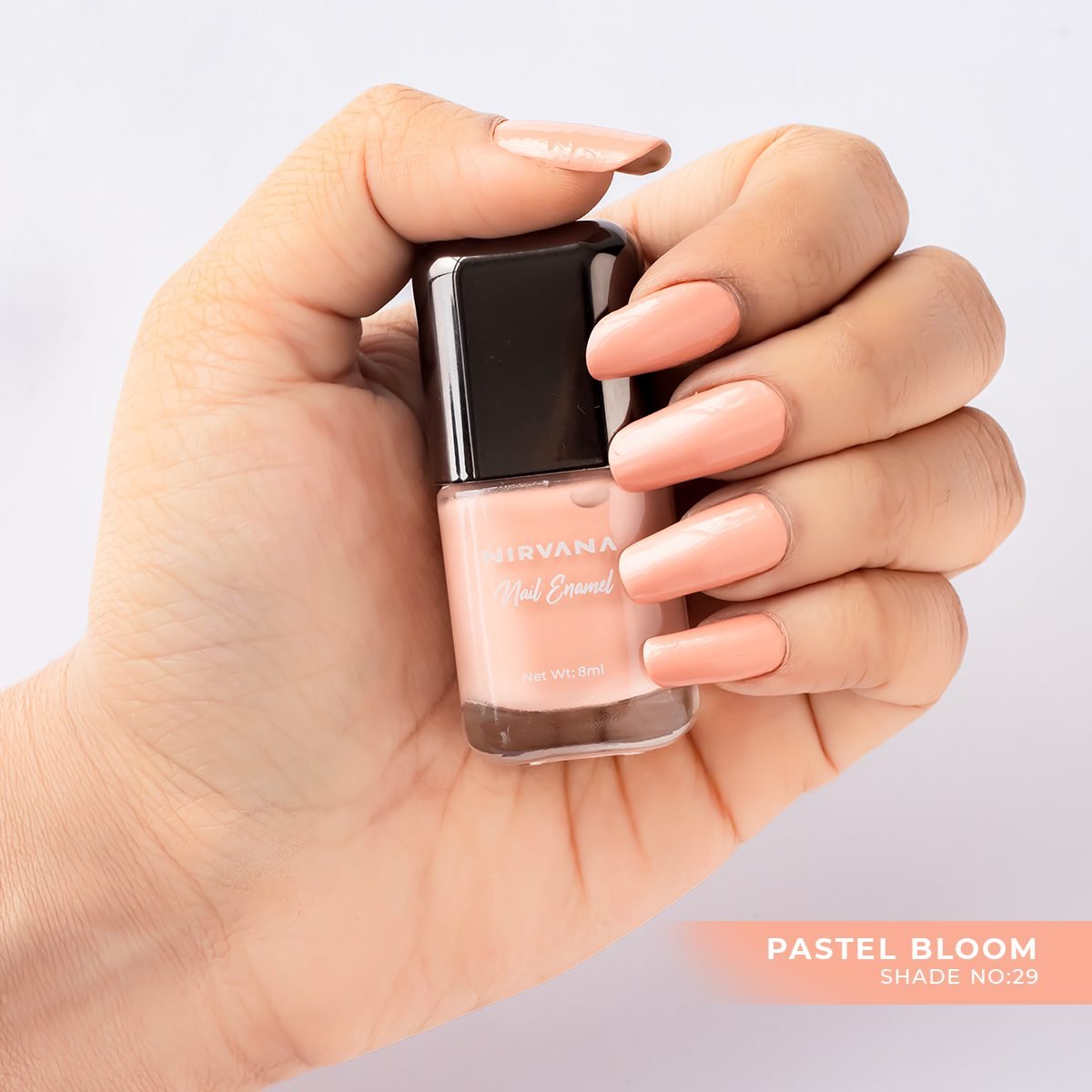 Nirvana Color Nail Enamel - Shade No 29 - Pastel Bloom - Junayna
